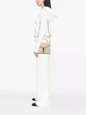 Saint Laurent Monogram Cassandra Top Handle Bag - Brown