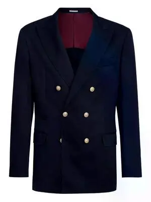 Brunello Cucinelli Metal-buttons Twill Blazer