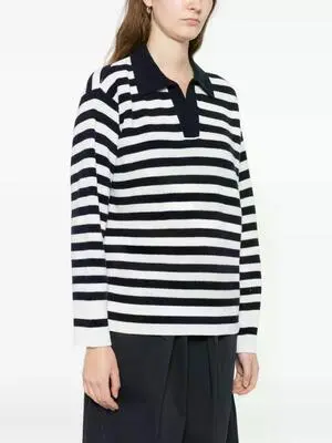 Ralph Lauren Striped Knit Top - Blue