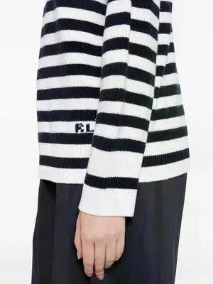 Ralph Lauren Striped Knit Top - Blue