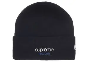 Supreme Classic Logo Beanie - Black