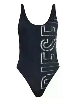 DIESEL® Logo One-piece Swimsuit - Black