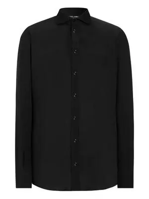 Dolce & Gabbana Poplin Martini Shirt - Black