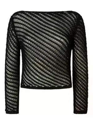 Pinko Open-knit Sweater - Black
