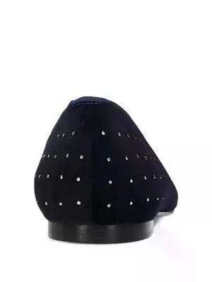 CastaÑer Studded Velvet Loafers