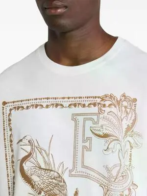 Etro Cotton T-shirt With Placed Print