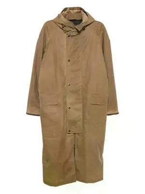 N.peal Hooded Wax Riding Coat