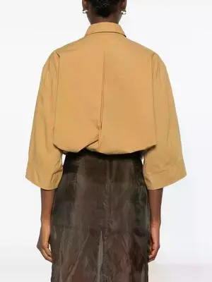 FORTE_FORTE Tie-detail Shirt - Neutrals
