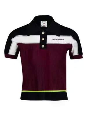 Casablanca Stripe-detail Polo Shirt