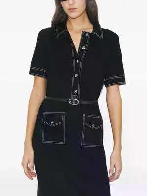 Tory Burch Topstitch Mini Dress