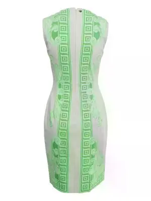 Versace Printed Fitted Dress