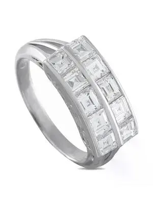 LB EXCLUSIVE Platinum Diamond Ring - Silver
