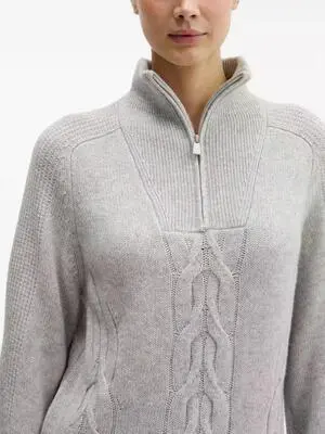 From Future Cable-knit Zip-up Sweater