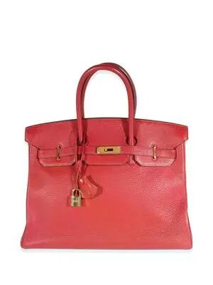 Hermès 2005 Birkin 35 Handbag - Red