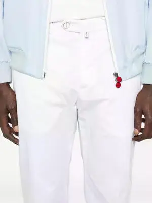 Kiton Buttoned Trousers - White