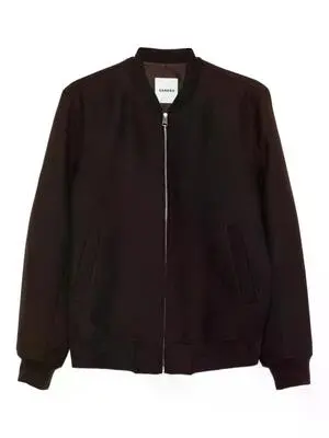 Sandro Double-faced Bomber Jacket - Brown