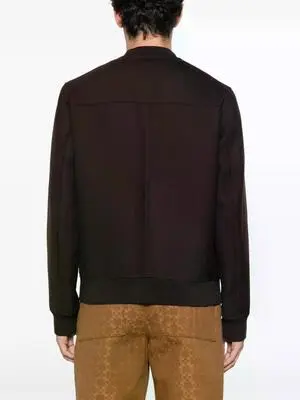 Sandro Double-faced Bomber Jacket - Brown