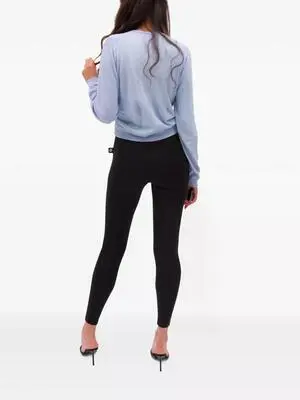 AREA Crystal-knot Cardigan - Blue