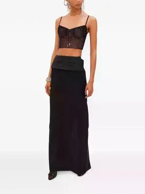 AREA Column Maxi Skirt