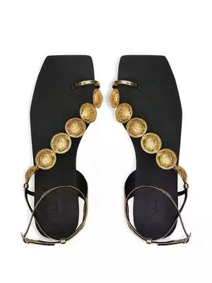 Johanna Ortiz Dazzling Crest Medallion-detail Sandals