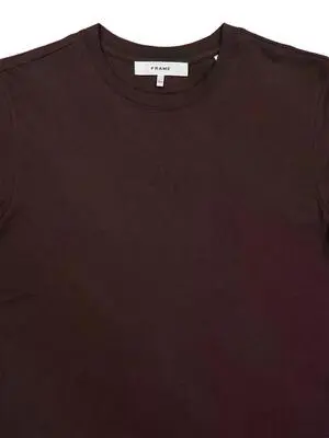 FRAME Crew-neck Short-sleeve T-shirt - Brown