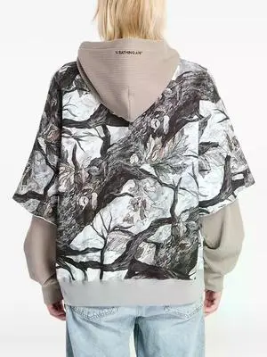 A BATHING APE Tree Edge Camo Layered Hoodie