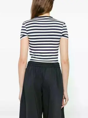 Ralph Lauren Striped Cropped Top - Blue