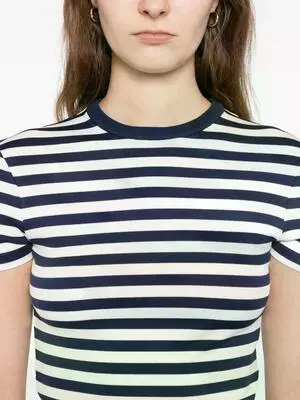Ralph Lauren Striped Cropped Top - Blue