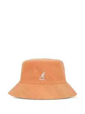 KANGOL Logo-embroidered Bucket Hat - Orange