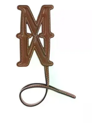 Max Mara Logo Leather Charm