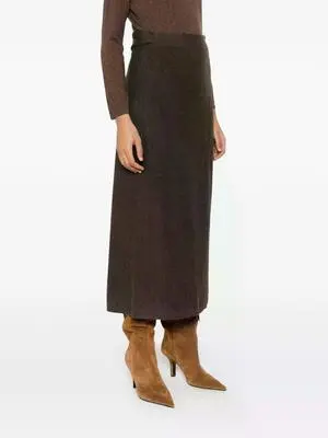 GRAN SASSO Panelled Midi Skirt