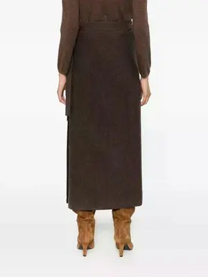 GRAN SASSO Panelled Midi Skirt