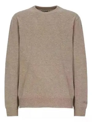 MC2 SAINT BARTH Crew-neck Lambswool Sweater - Neutrals