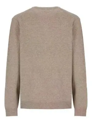 MC2 SAINT BARTH Crew-neck Lambswool Sweater - Neutrals