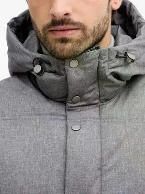 BENETTON Padded Hooded Jacket - Grey