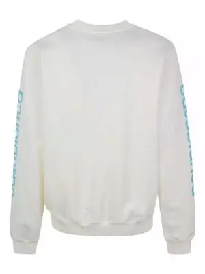 Casablanca Graphic-print Crew-neck Sweatshirt - Neutrals