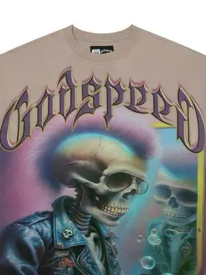 GODSPEED In The Mirror Graphic-print T-shirt - Grey