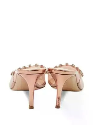 GIANVITO ROSSI Plexi Crystal-embellished Heeled Mules