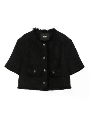 Maje Embellished Jacket - Black