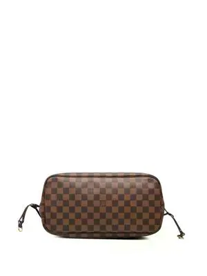 LOUIS VUITTON 2015 Damier Ebene Neverfull Mm Tote Bag - Brown