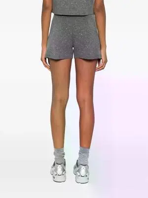 Maje Embellished Knit Shorts - Grey
