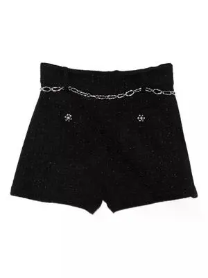 Maje Chain-belted Short Shorts