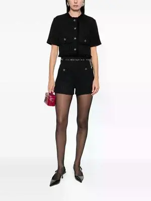 Maje Chain-belted Short Shorts