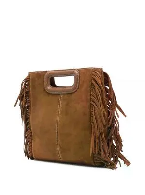 Maje Fringed Tote Bag - Brown