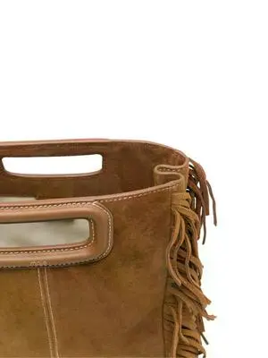 Maje Fringed Tote Bag - Brown