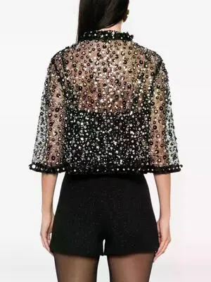 Maje Embellished Collared Shirt