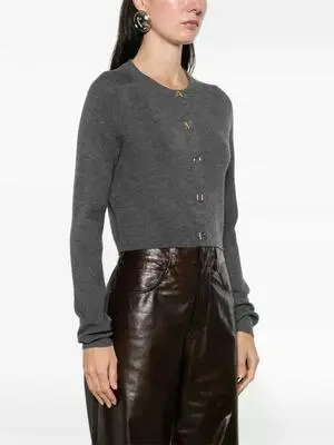 Maje Amour Button Cardigan - Grey