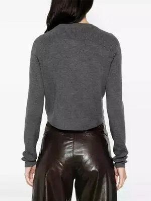 Maje Amour Button Cardigan - Grey