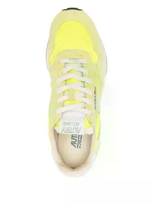 AUTRY Logo-patch Sneakers - Yellow
