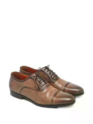 Santoni Leather Brogue Shoes